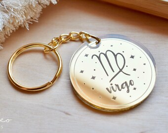 Virgo Key Chain - Etsy