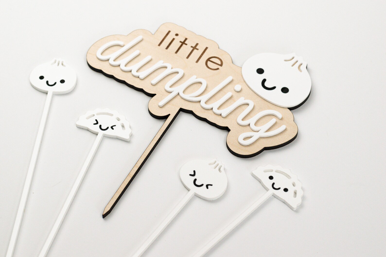 Little Dumpling Theme Cake Topper, Dim Sum Baby Shower, Bao Birthday ...