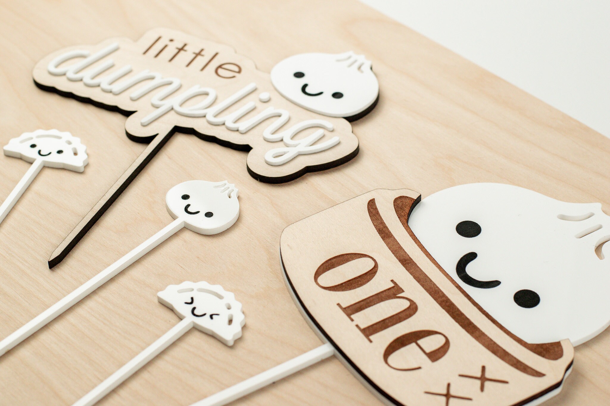 Dumpling Cake Topper Dim Sum Birthday Party Decorations - Etsy