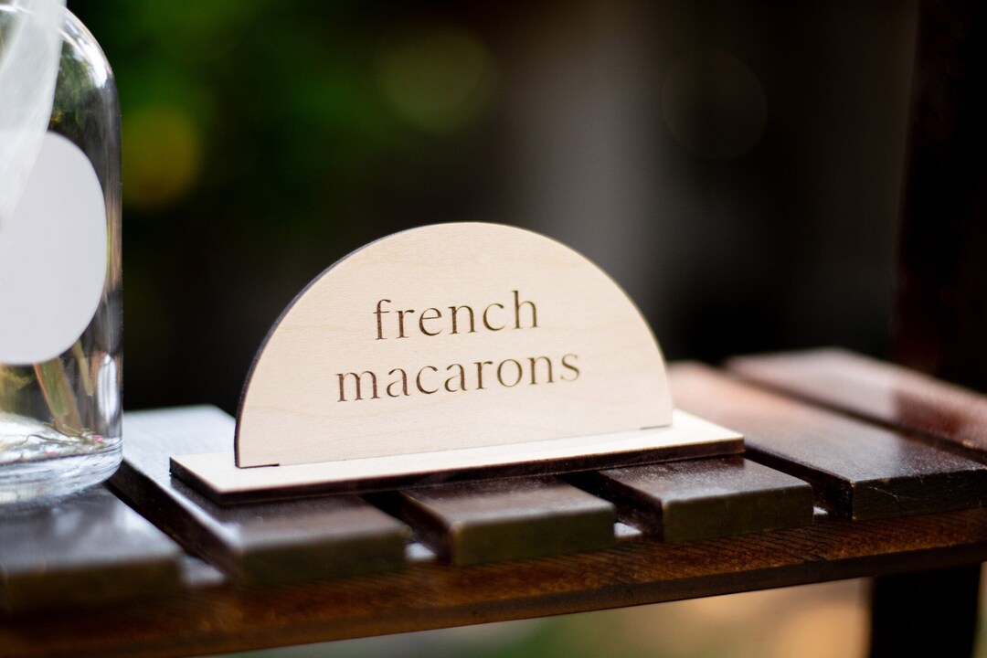 Wooden Food Labels, Wedding Buffet Signs, Buffet Food Signs With Wooden ...