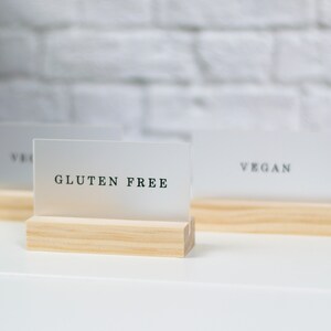 Acrylic Food Labels, Wedding Buffet Signs, Buffet Food Signs With ...