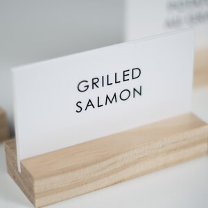 Acrylic Food Labels, Wedding Buffet Signs, Buffet Food Signs With ...