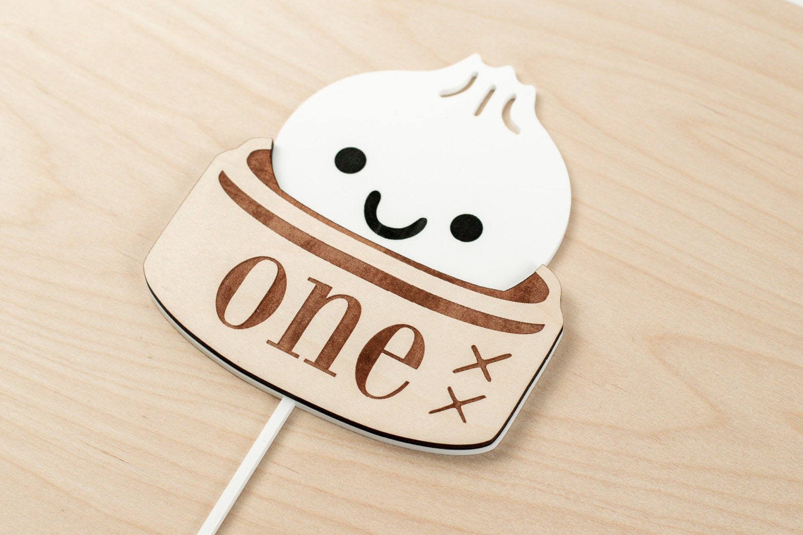 Dumpling Cake Topper, Dim Sum Birthday Party Decorations, First ...
