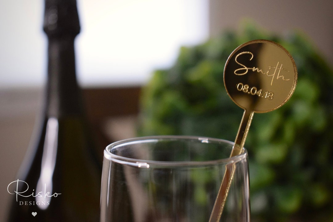 Personalized Drink Stirrers, Wedding Stir Sticks, Cocktail Hour Decor ...