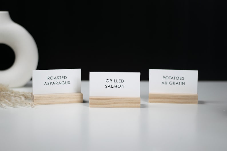 Acrylic Food Labels Wedding Buffet Signs Buffet Food Signs - Etsy