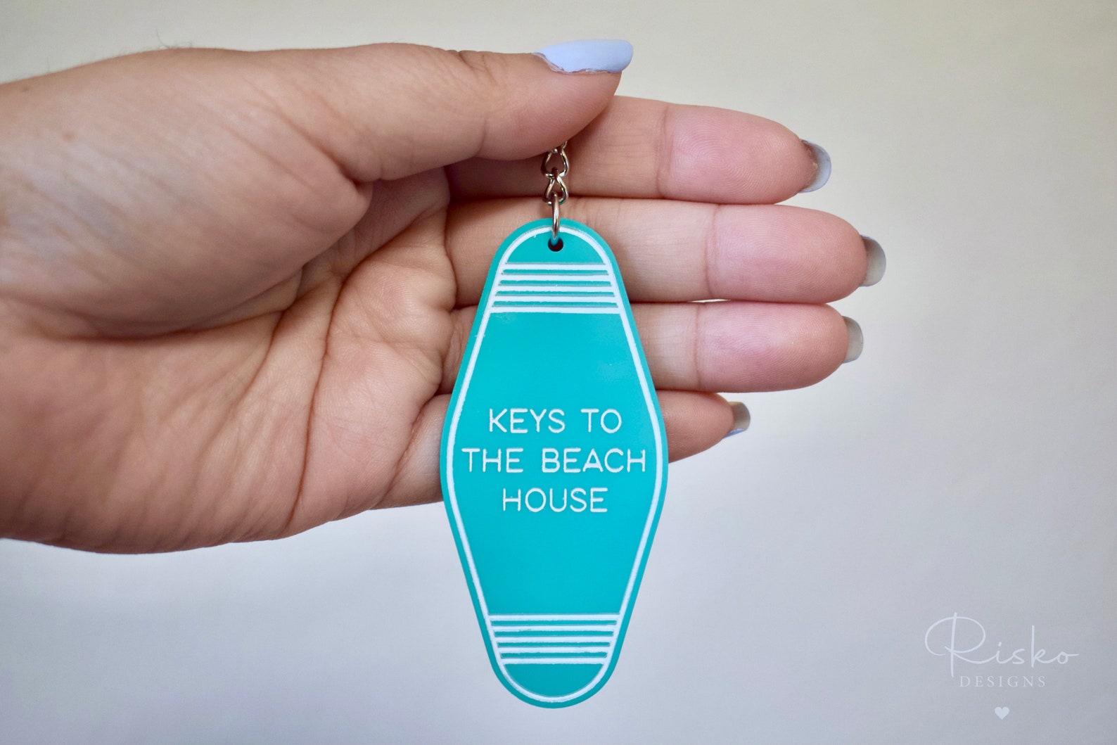 Beach House Keychain Vacation Home Key Ring Airbnb Keychain | Etsy