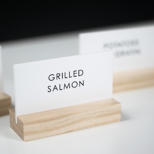 Acrylic Food Labels, Wedding Buffet Signs, Buffet Food Signs With ...