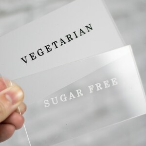 Acrylic Food Labels, Wedding Buffet Signs, Buffet Food Signs With ...