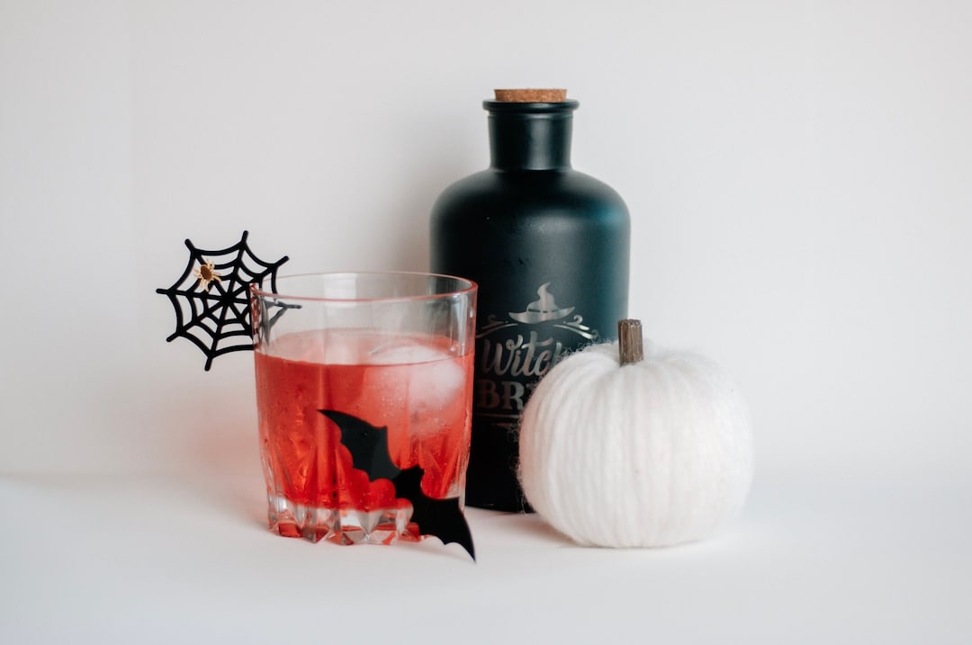 Spider Web Drink Charms Halloween Drink Tags Barware for - Etsy