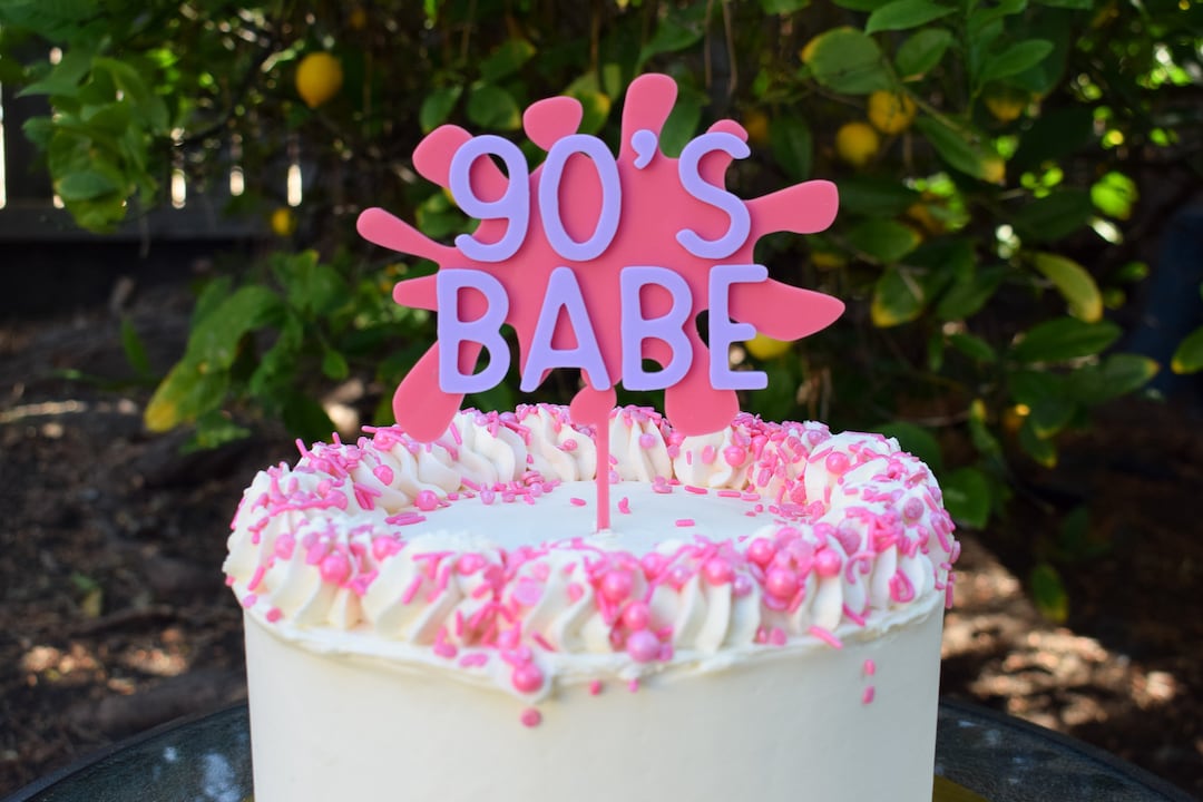 90s Cake Topper, 90s Theme Party Decorations, I Love the 90s, 90s ...