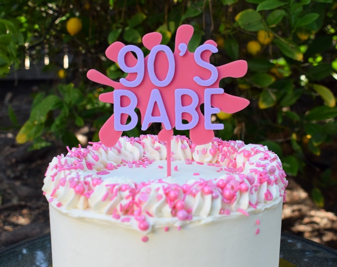 90s Cake Topper, 90s Theme Party Decorations, I Love the 90s, 90s ...