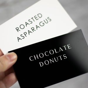 Acrylic Food Labels, Wedding Buffet Signs, Buffet Food Signs With ...