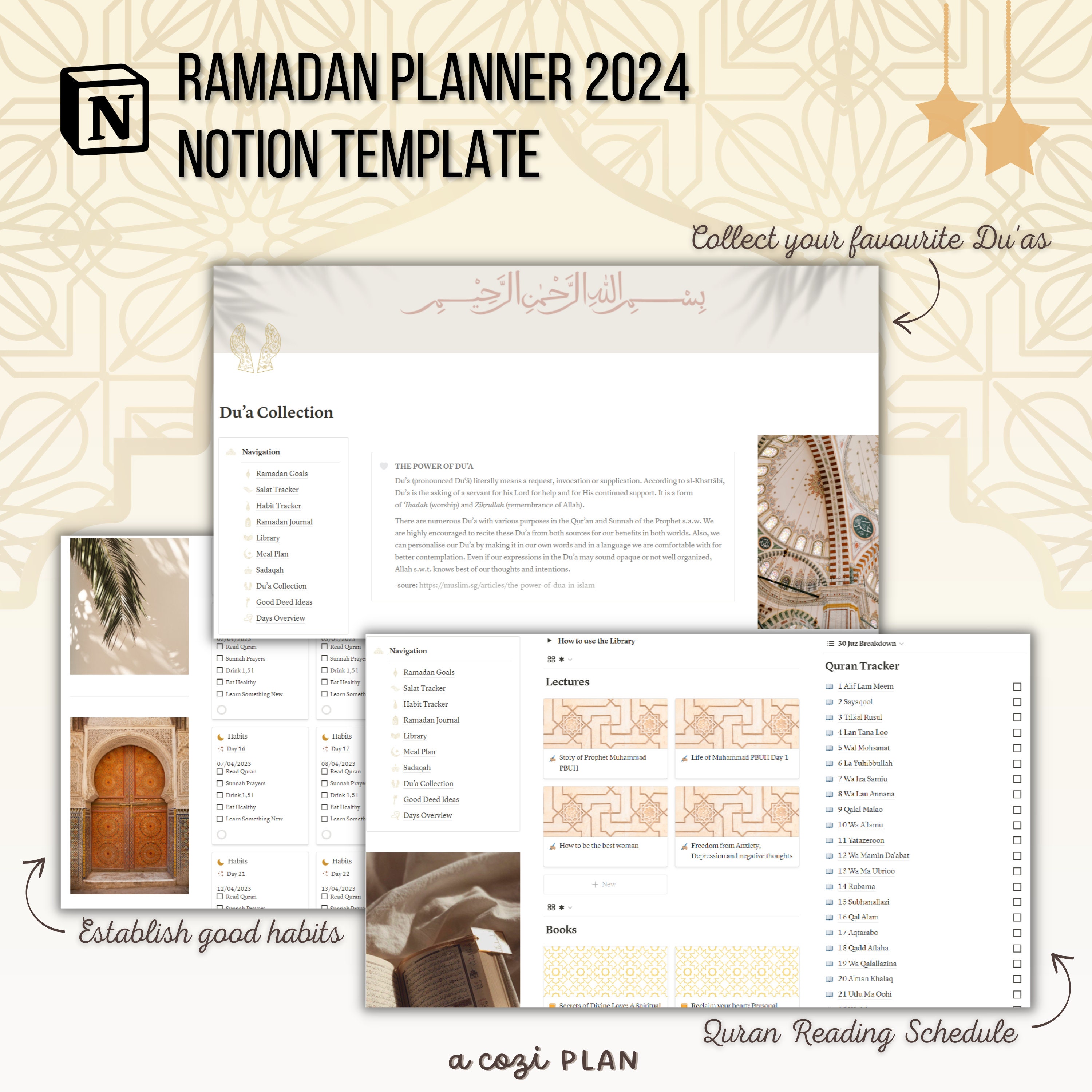 2024 Digital Ramadan Planner Ramadan Notion Template, Ultimate Ramadan ...