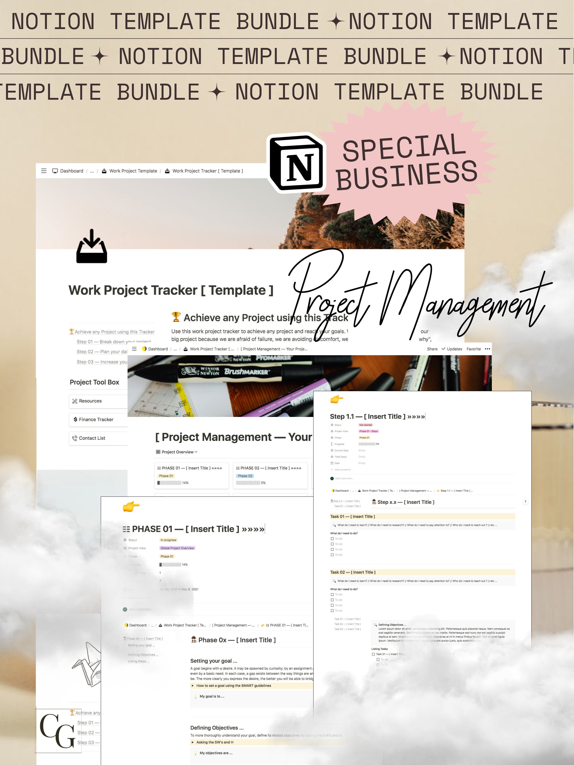 Notion Business Hub Portal Template Notion Business Template Etsy 