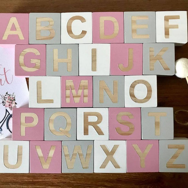 Alphabet Blocks - Etsy