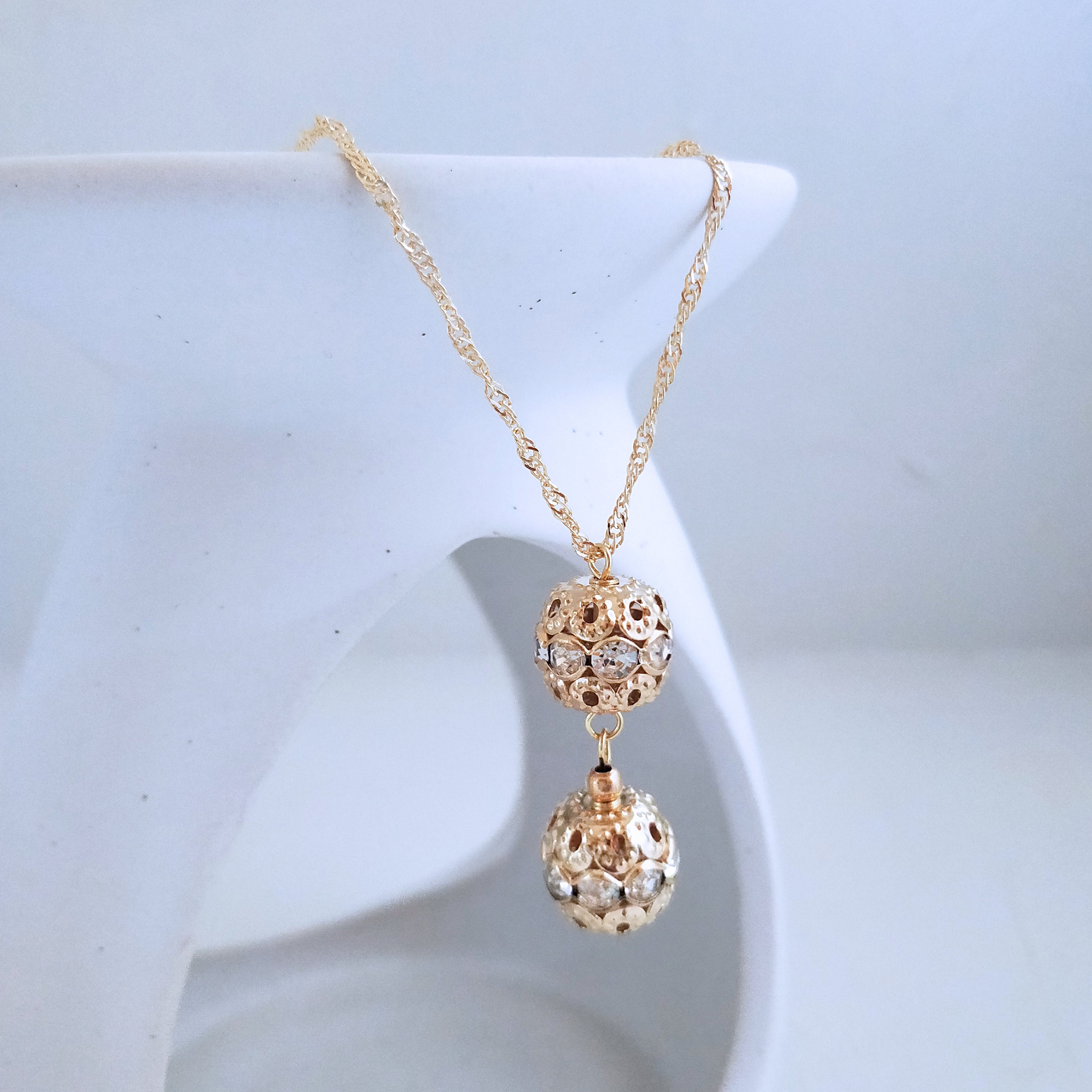 Dainty Filigree Ball Baroque Style Elegant Gold Cubic - Etsy