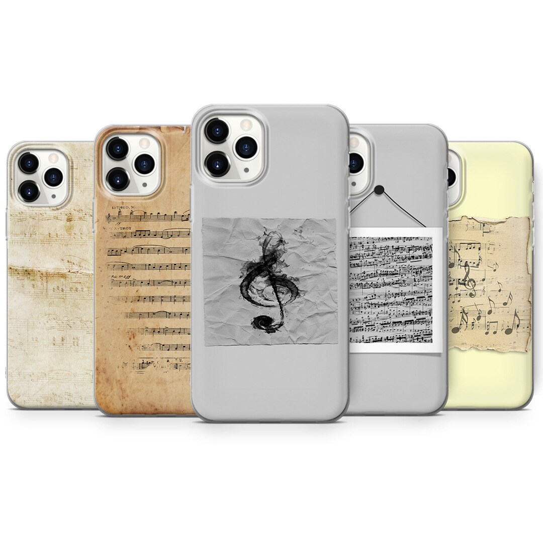 Music Phone Case Vintage Cover for iPhone 12 Pro Max, 11, X, Xs, Xr, 8 ...