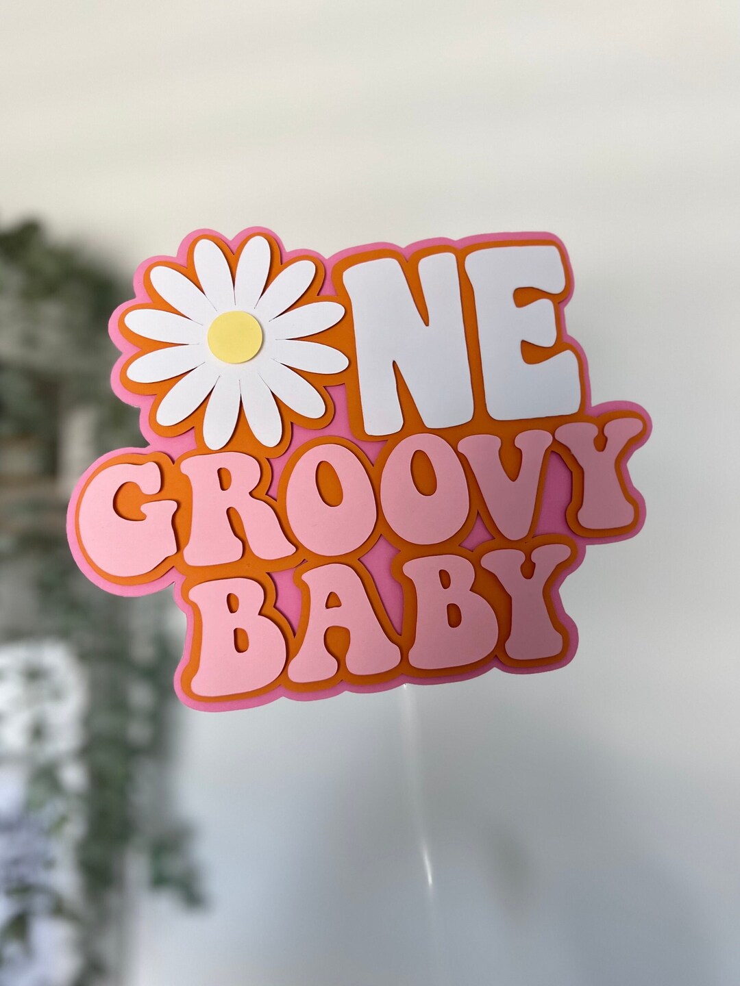 One Groovy Baby Caketopper Groovy Caketopper Boho Decor - Etsy