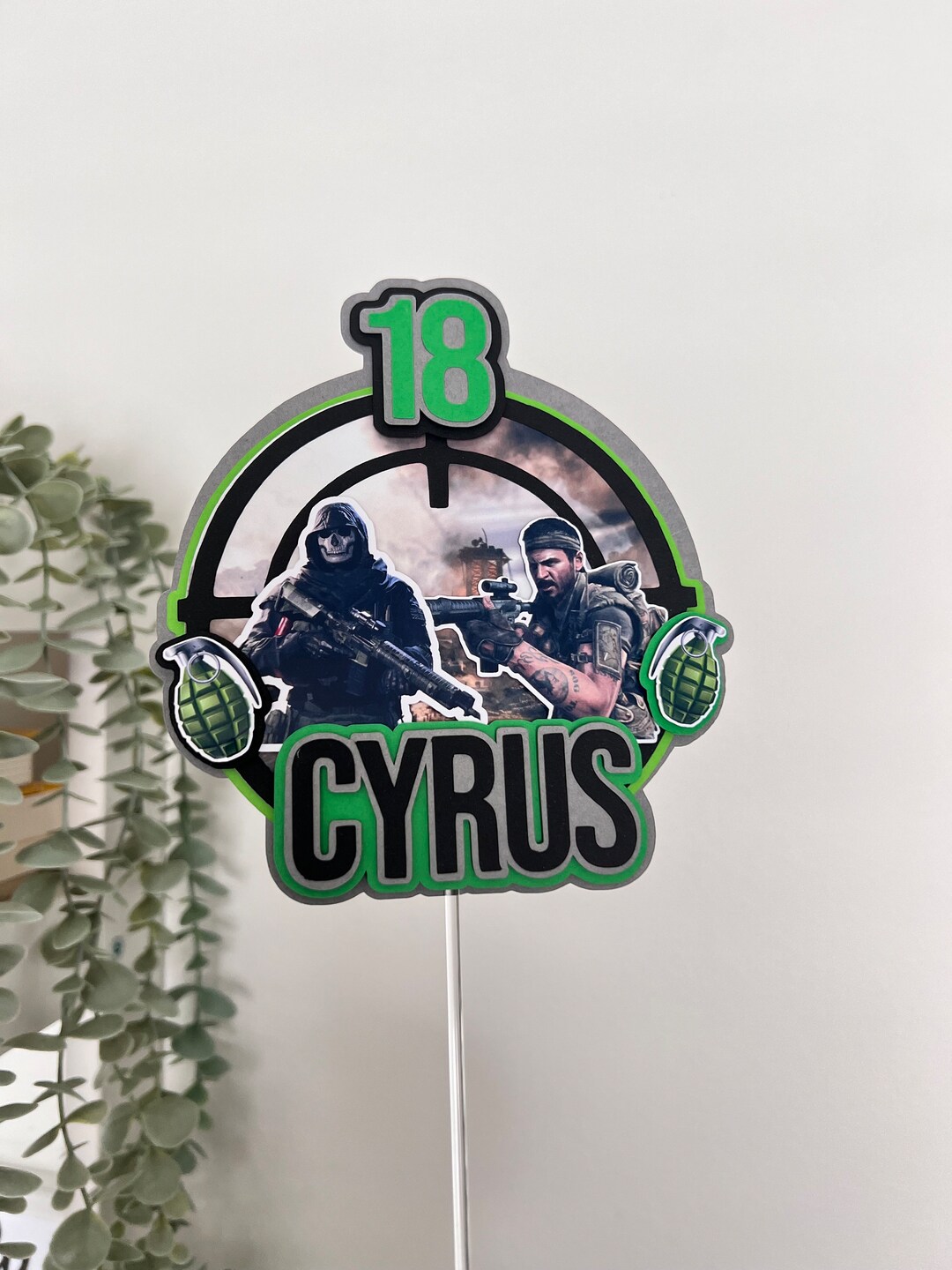 Call of Duty Caketopper Call If Duty Decor Call of Duty - Etsy