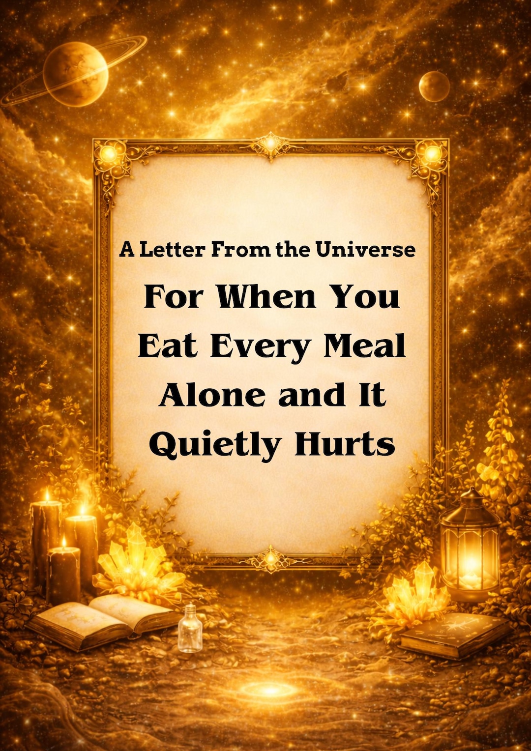 A Letter From the Universe - for When You Eat Every Meal Alone and It ...