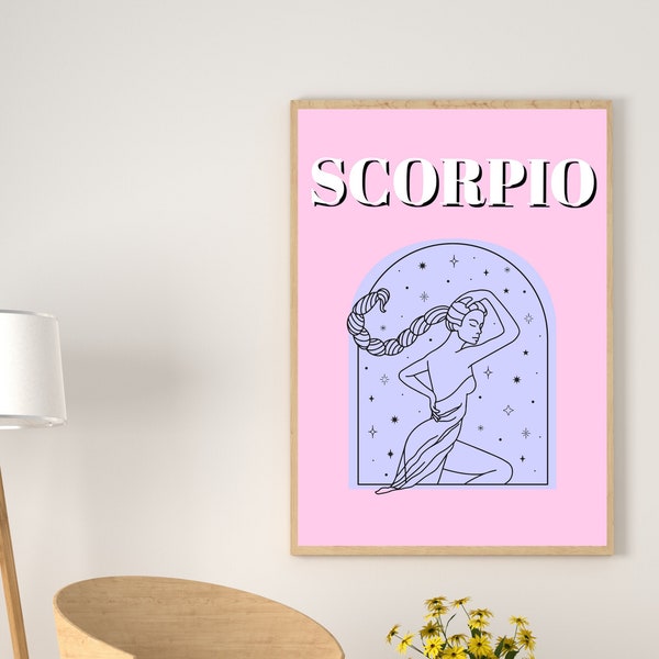 Scorpio Line Art - Etsy