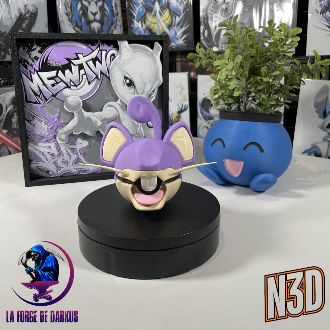 Rattata / Pokeball / Pokemon / 3D Print / Cosplay / N3D - Etsy