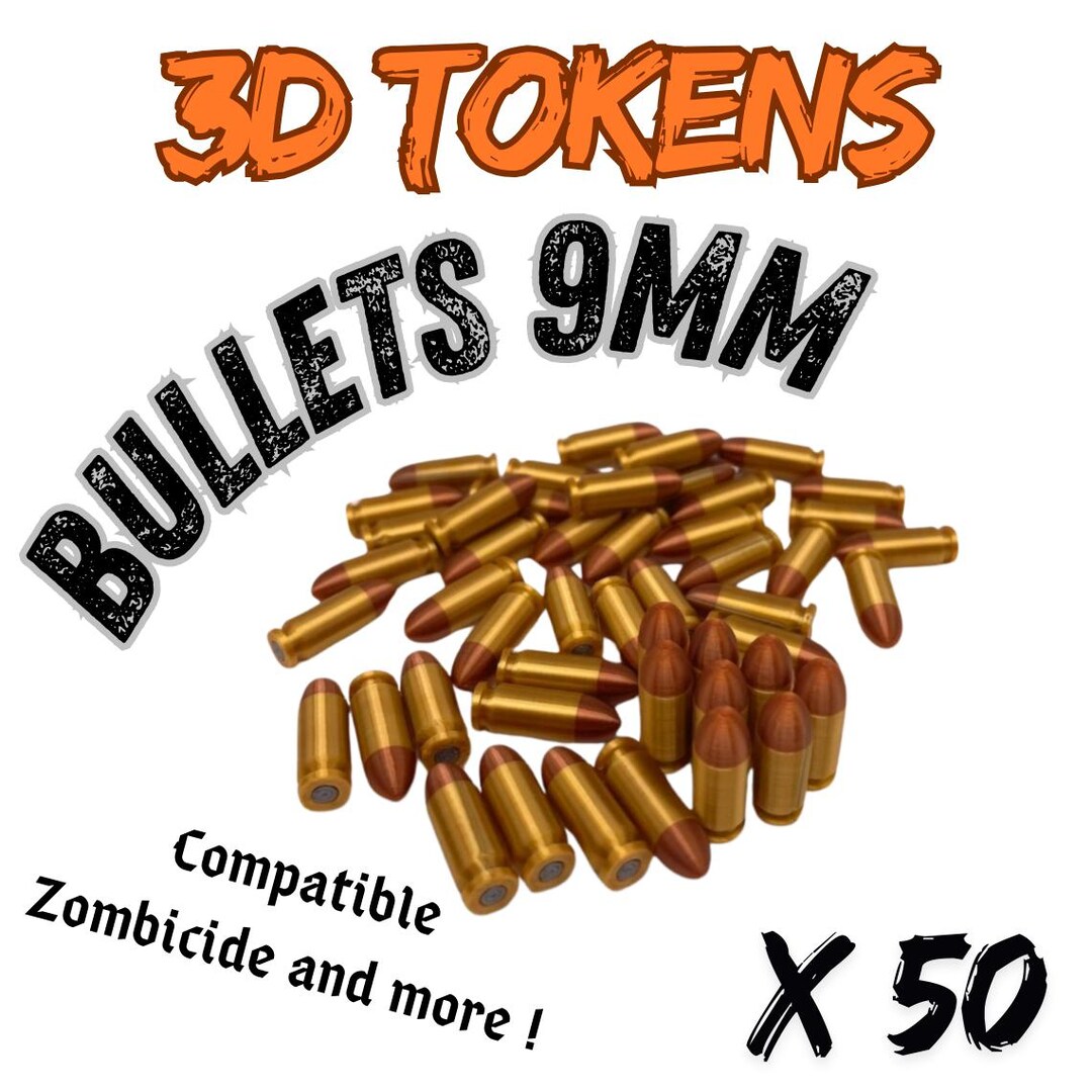 3D Tokens Bullets / Ammo / Plastic Tokens for Board Game (50 Pieces) - Etsy