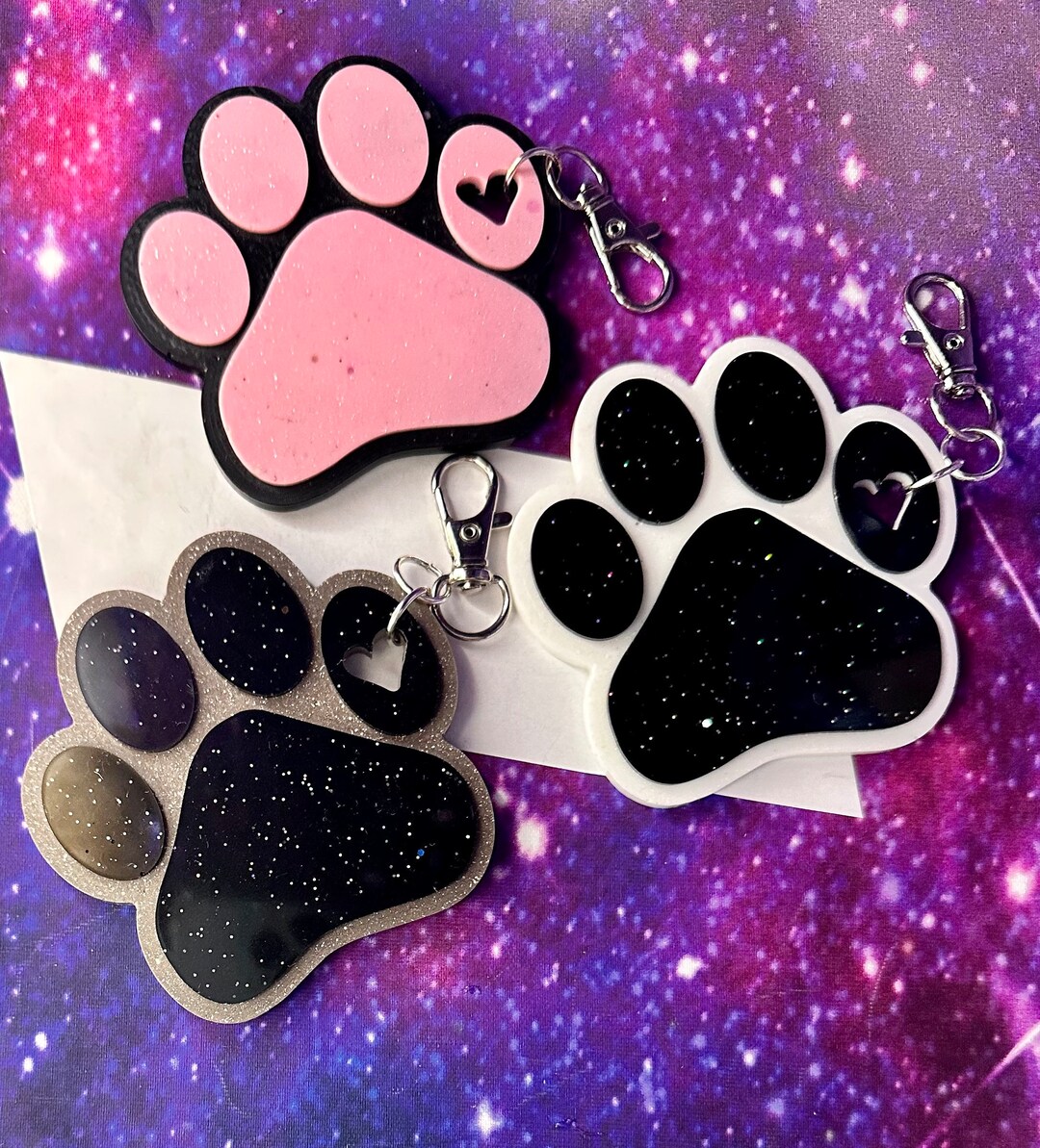 Dog Paw Keychain, Toe Bean Bag Charm, Gift for Animal Lover, Stocking ...
