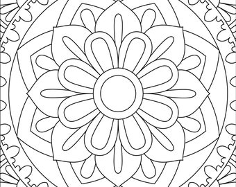 Mandala Coloring Book: Volume 1 - Etsy