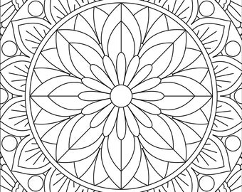 Mandala Coloring Book: Volume 1 - Etsy
