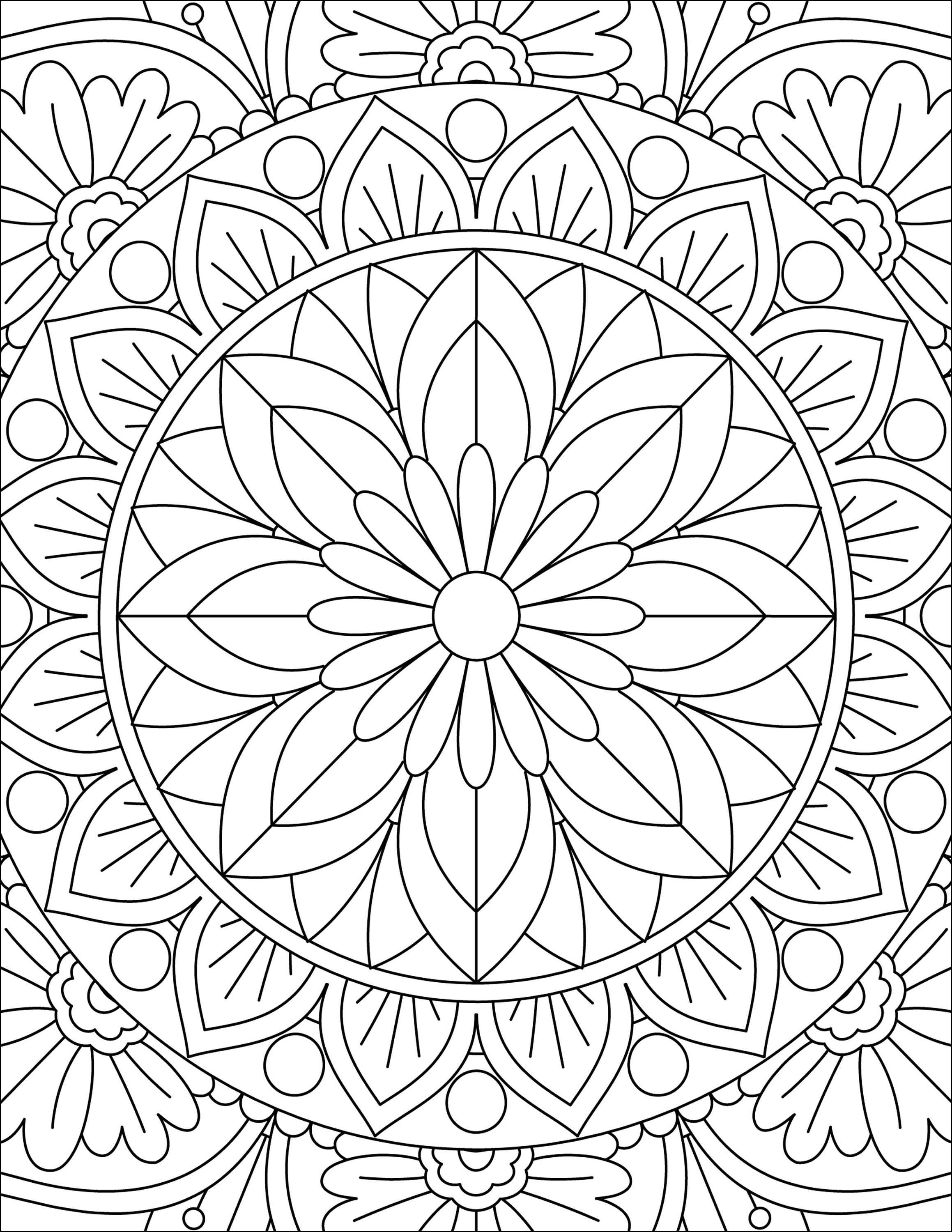 Mandala Coloring Book: Volume 5 - Etsy