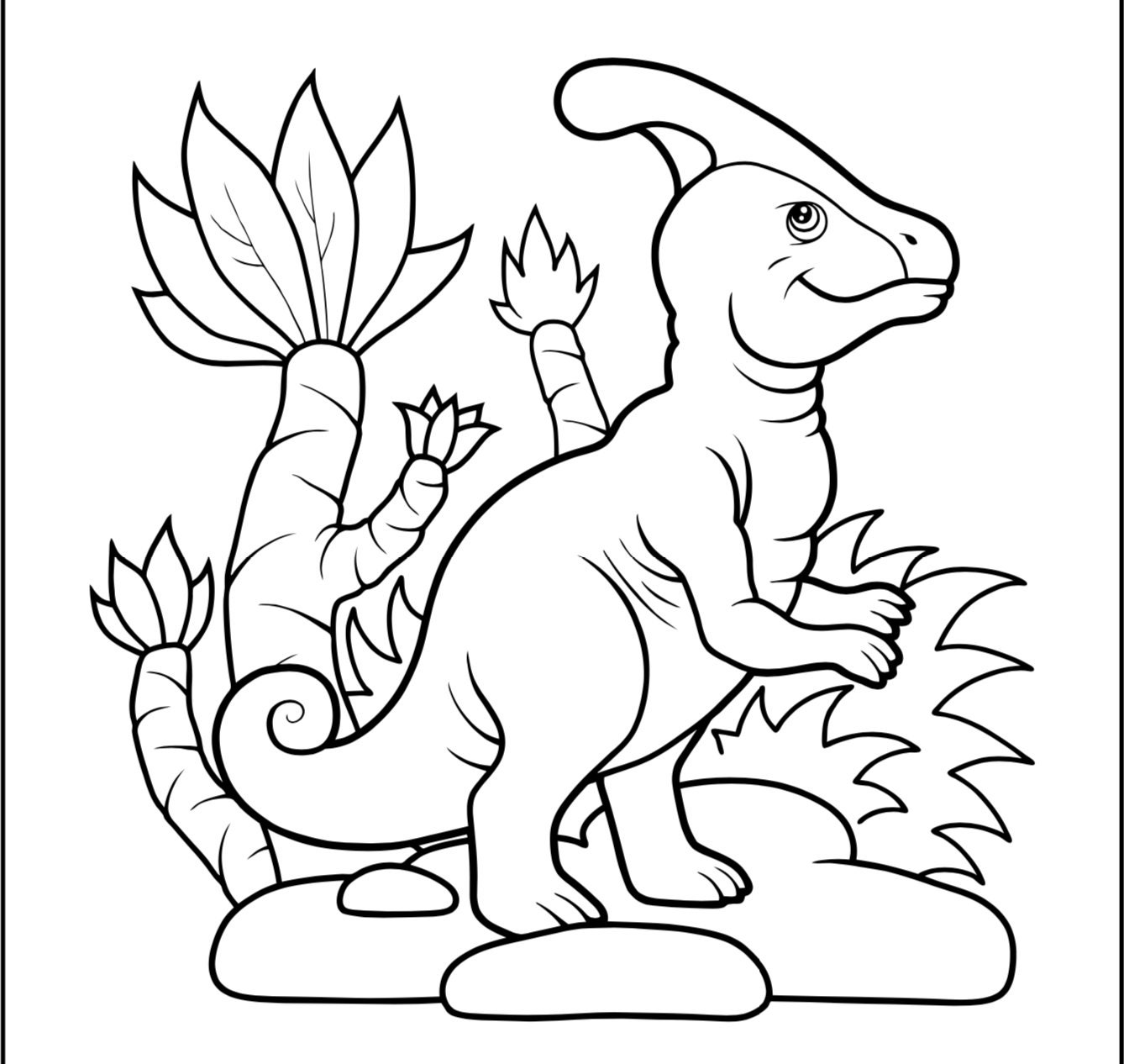Corythosaurus Coloring Page