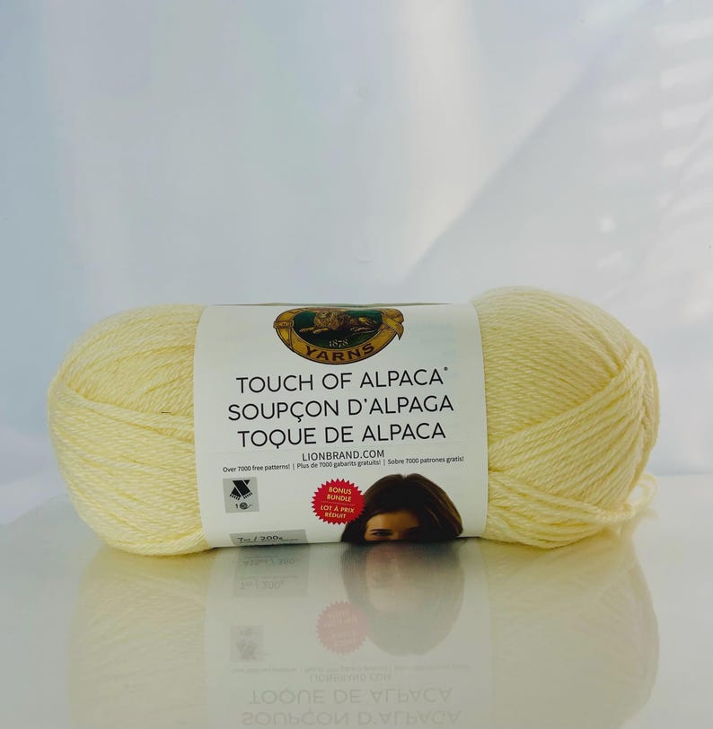 Lion Brand Touch of Alpaca Yarn: Soft Worsted Weight Acrylic Alpaca ...