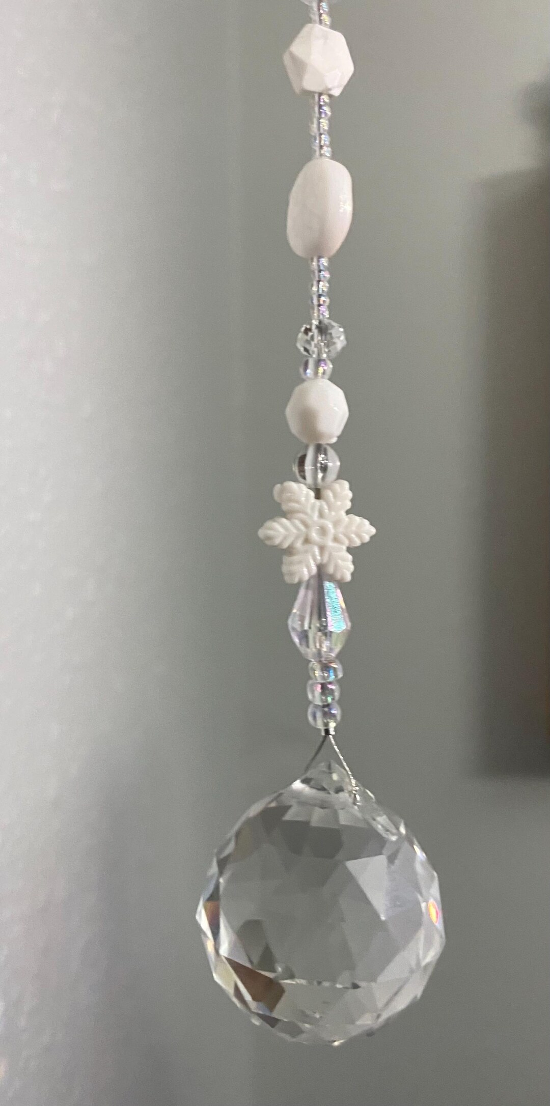 Winter Suncatcher; Winter Snowflake Window Decor - Etsy