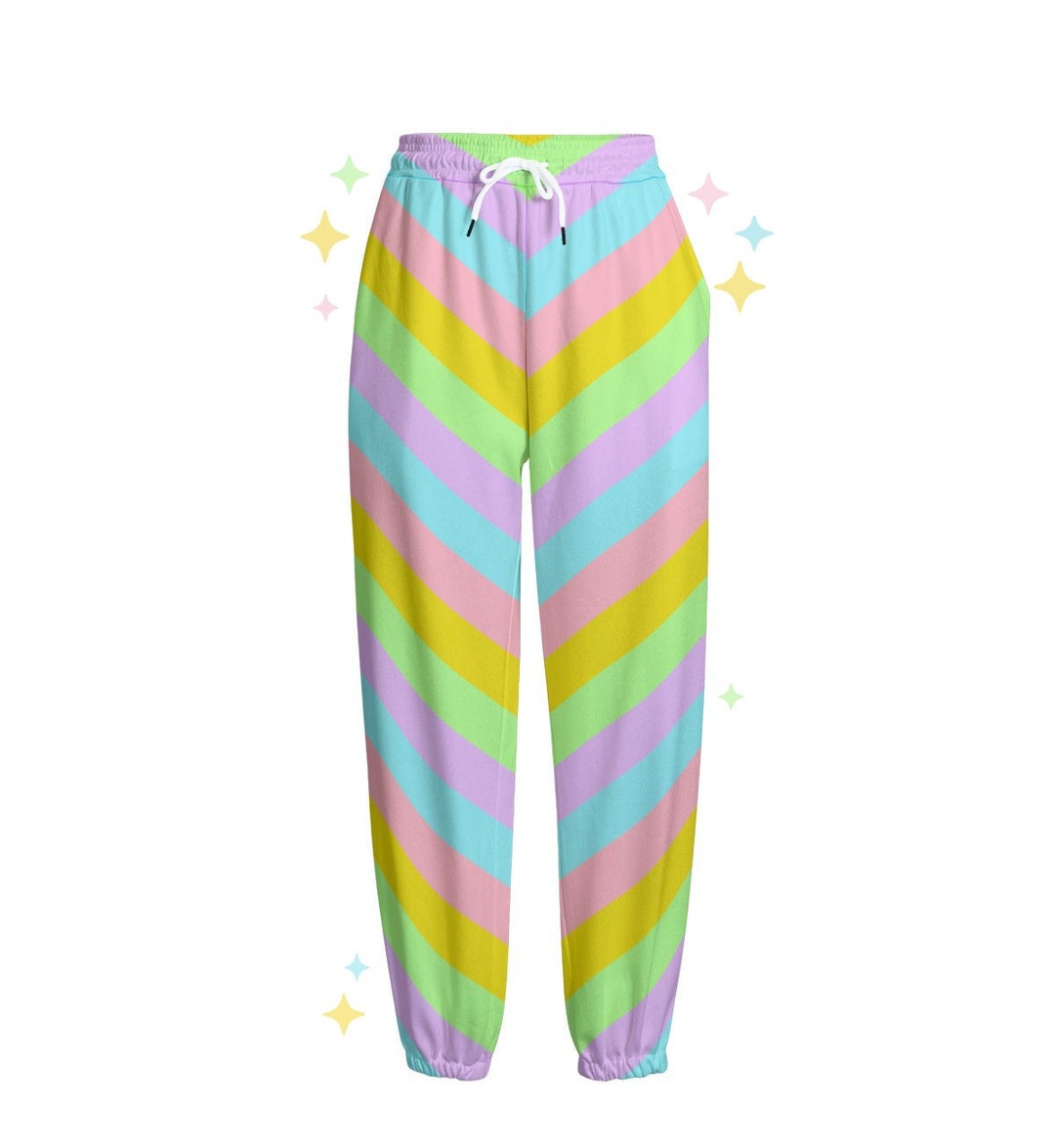 Unicorn Rainbow Sweatpants | Pastel Goth | Candycore Joggers | Kawaii ...