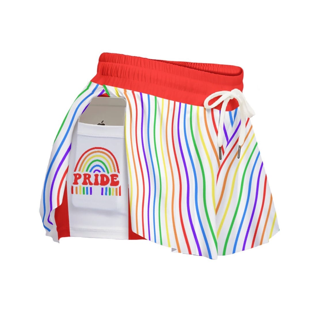 Pride Flowy Shorts | LGBTQ Rainbow Bottoms | Cute Gift for Them - Etsy
