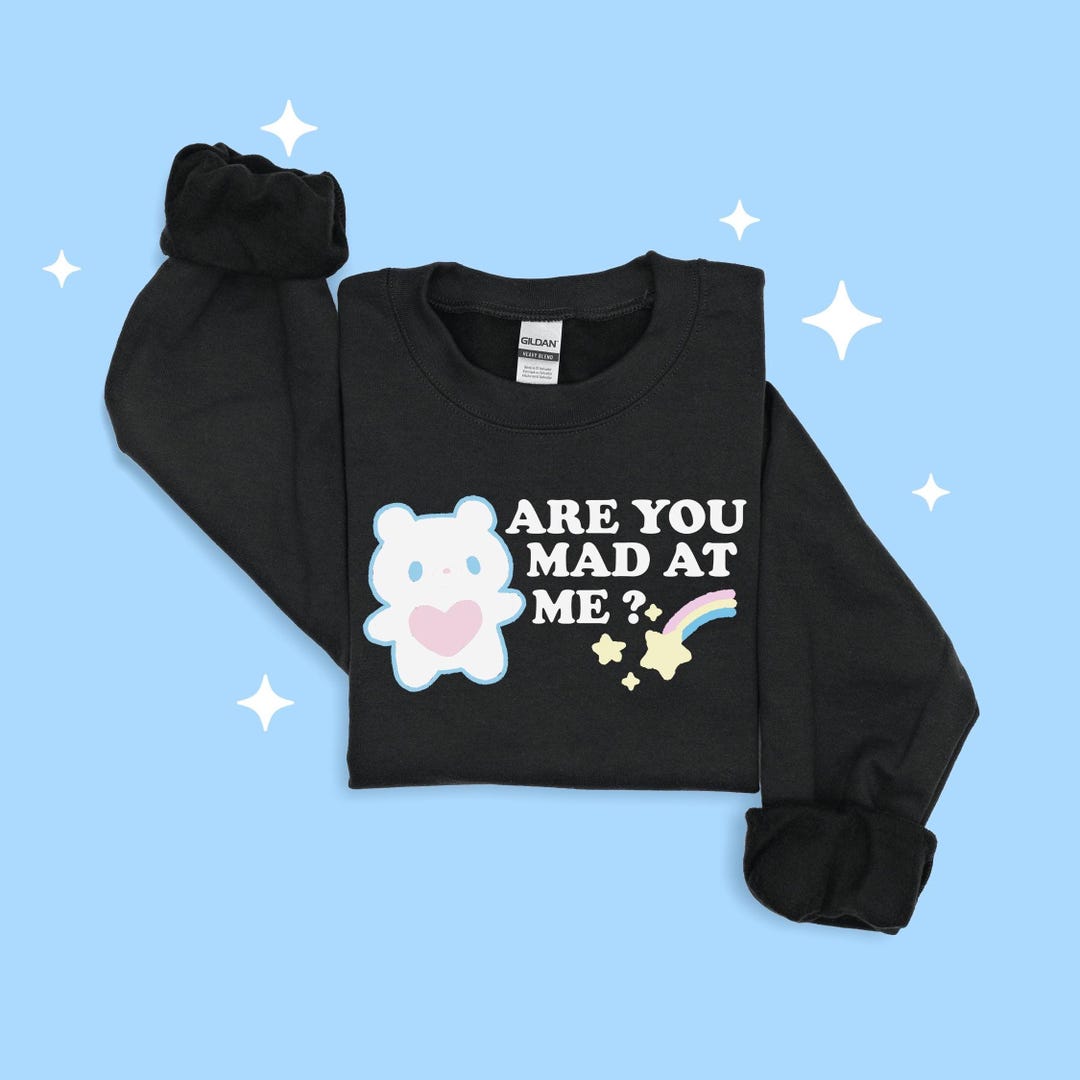 Kawaii Teddy Bear Sweatshirt | Cute Pastel Shooting Star Graphic ...
