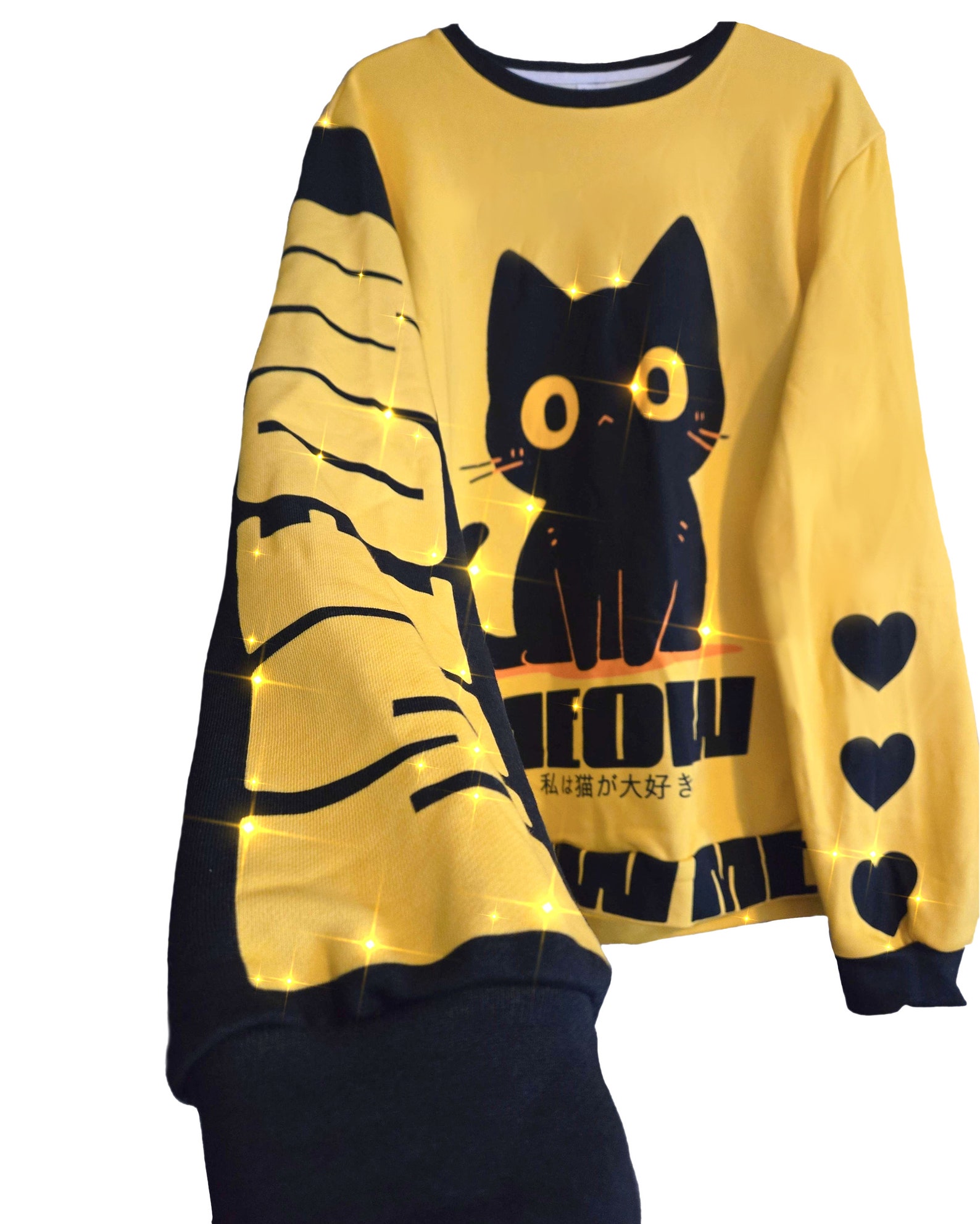 Tokyo Cat Sweatshirt | Jfashion Cute Neko | Kawaii Clothing Cat Lover ...