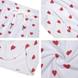 Red Heart Shorts | Boyfriend Lounge Boxers | Fun Lovely Sport Shorts ...