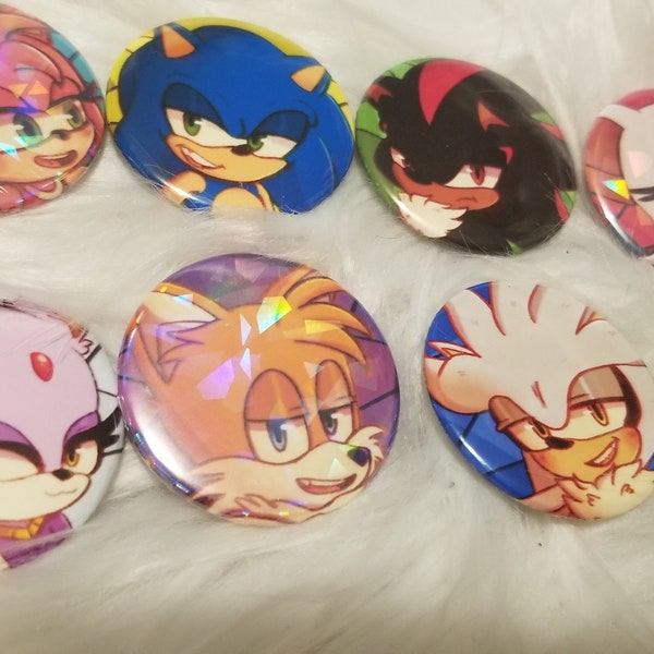 Sonic the Hedgehog Button Pin - Etsy