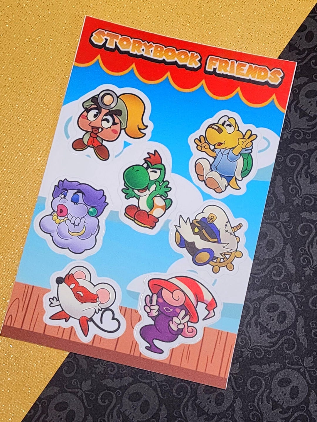 Paper Mario the Thousand Year Door Sticker Sheet | Goombella Koops ...