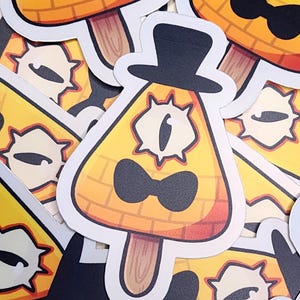 Popsicle Bill Cipher Sticker | Silly Cute Kawaii Stationery Gravity ...