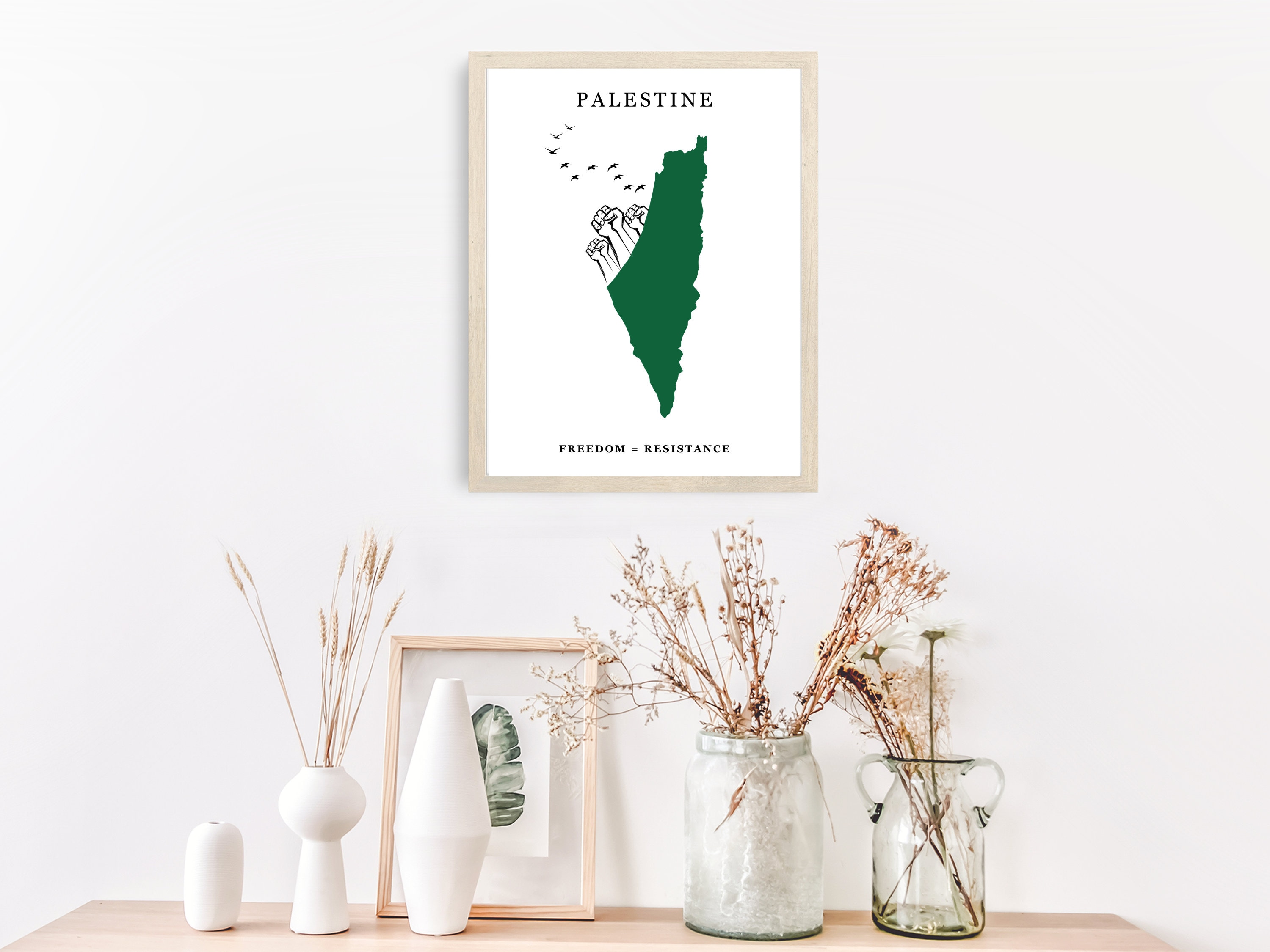 Palestine Map Art Palestine Digital Printable Poster - Etsy