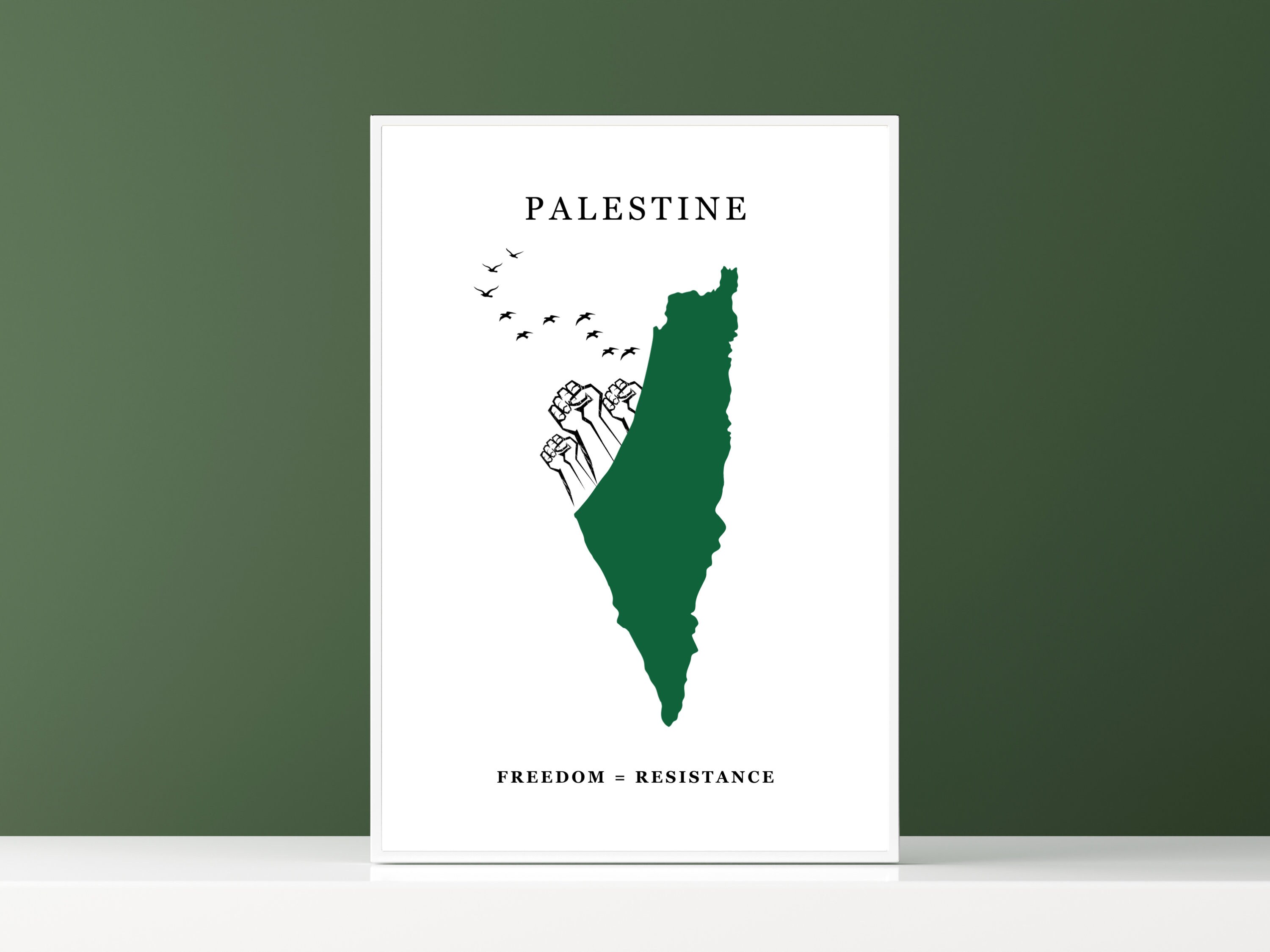 Palestine Map Art Palestine Digital Printable Poster - Etsy