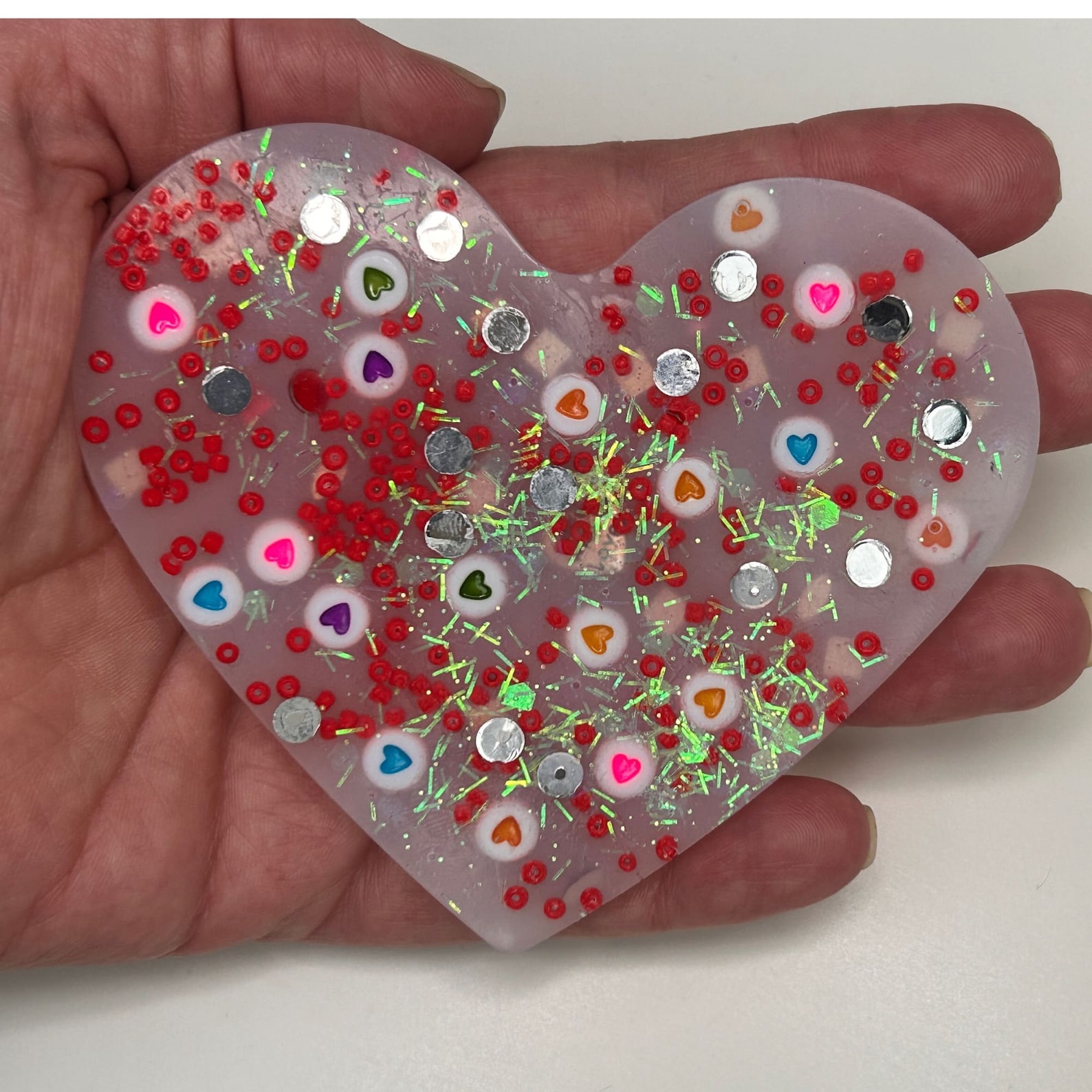 Picking Pad Fidget Pick Palette Toy - Heart Shape Textured for Picking ...