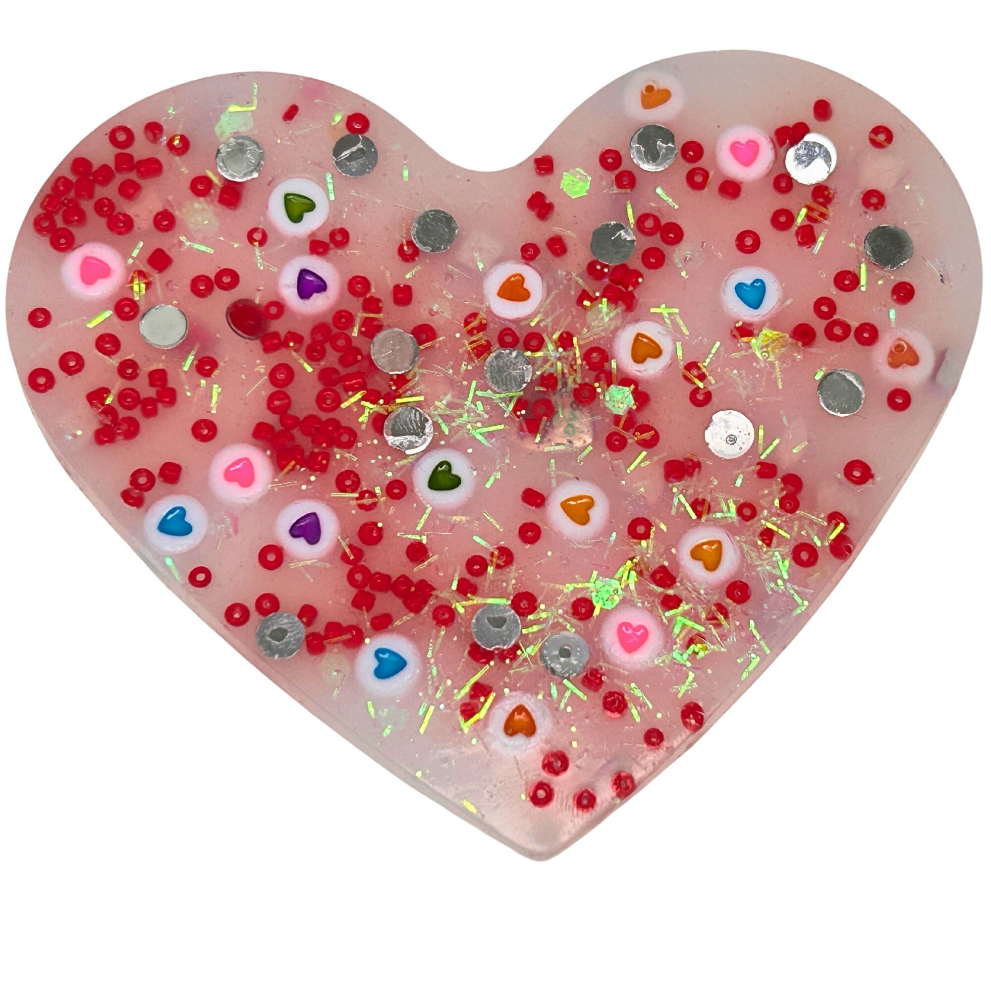 Picking Pad Fidget Pick Palette Toy - Heart Shape Textured for Picking ...