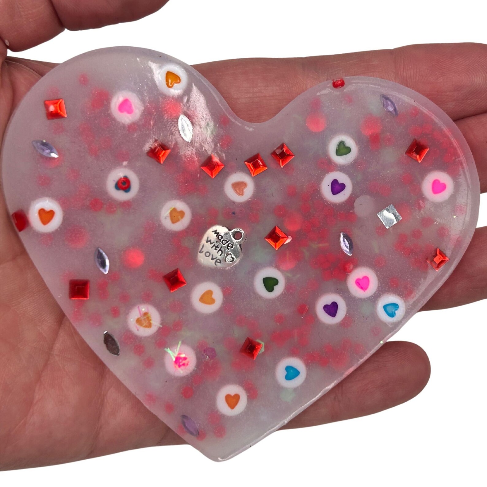 Picking Pad Fidget Pick Palette Toy - Heart Shape Textured for Picking ...