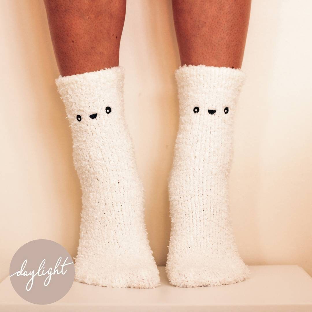 Hand Packed Cute Emotional Super Soft Fluffy Socks - Etsy UK