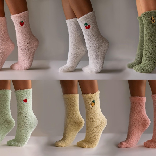 Girls Fluffy Socks - Etsy UK