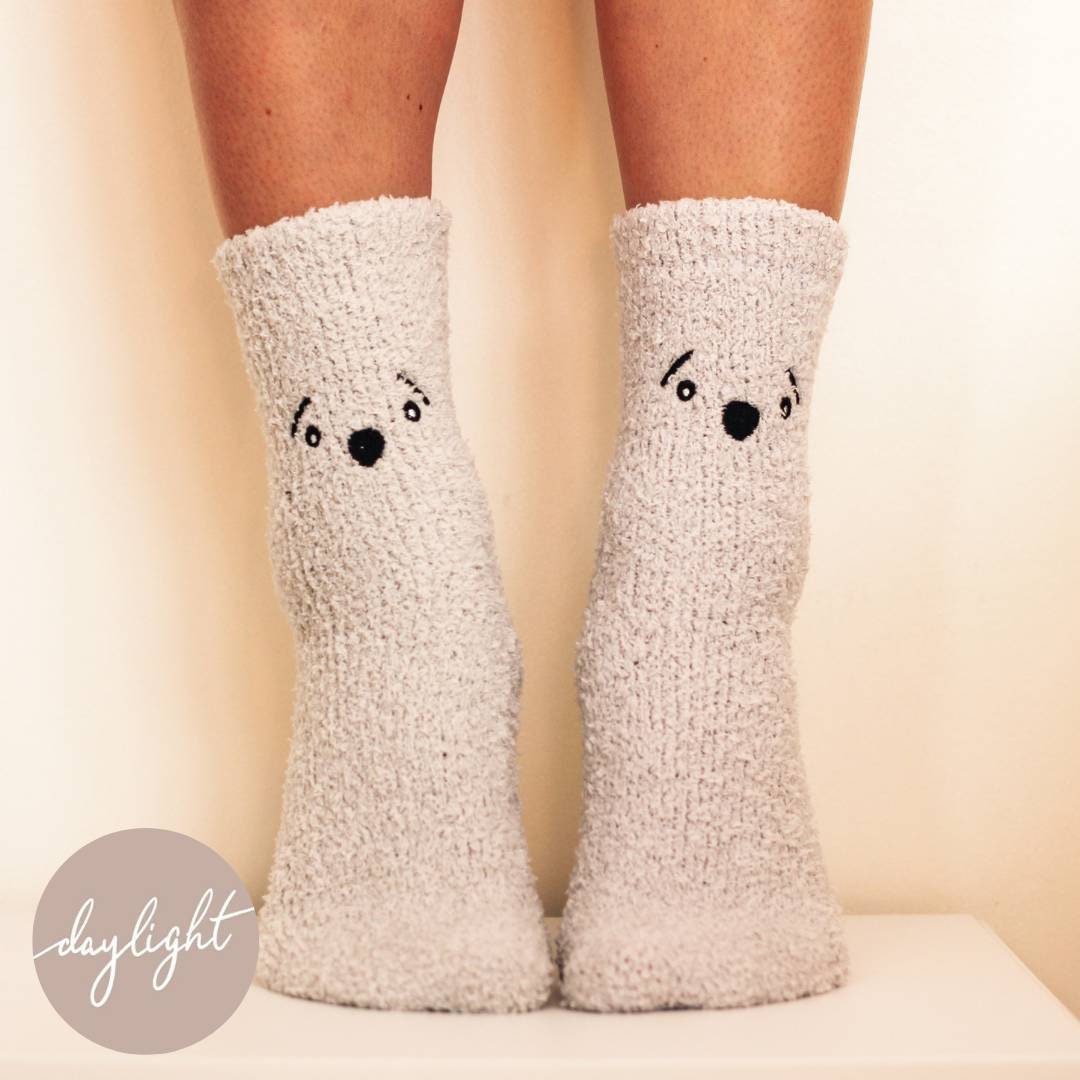 Hand Packed Cute Emotional Super Soft Fluffy Socks - Etsy UK